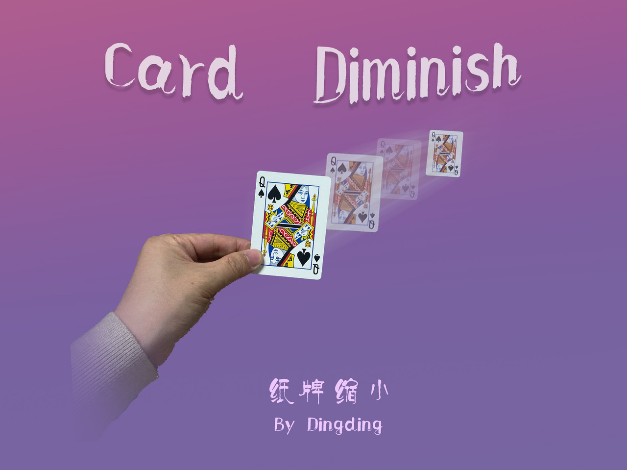 Card diminishe by Ding Ding Instant Download
