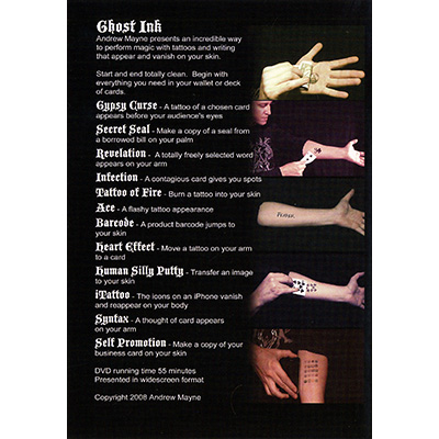 Ghost Ink COMPLETE by Andrew Mayne DVD + Supplies