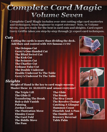 Complete Card Magic - Volume Seven: Cuts and Sleights! DVD