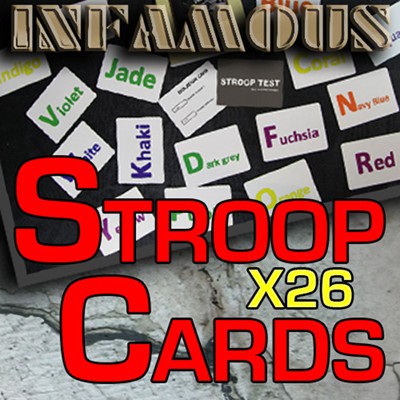 Stroop Cards (Infamous Refill) by Magic World