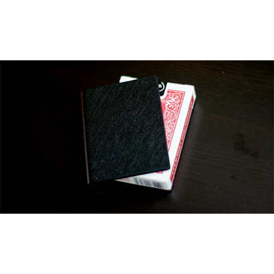 LN Leather playing card Guard (Black) by LectureNote
