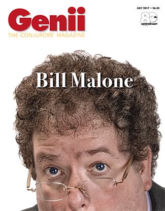 Genii Magazine "Bill Malone" July 2017 - Book