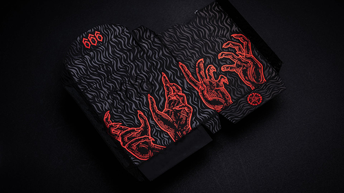 666 Red Playing Cards by Riffle Shuffle