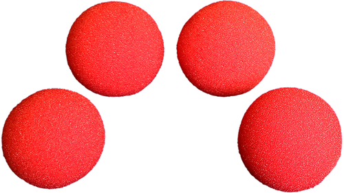 3 inch High Density Ultra Soft Sponge Ball (RED) Pack of 4 from Magic ...