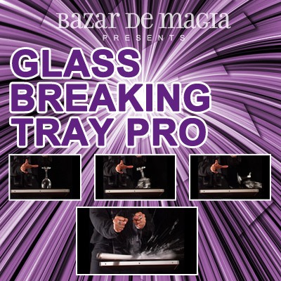 Glass Breaking Tray Pro (Tray and DVD) by Bazar de Magia