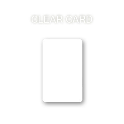 CLEAR POKER CARD