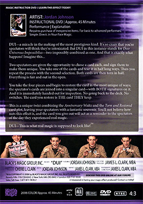 DUI by Jordan Johnson - DVD