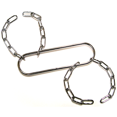 Houdini Handcuffs (Chrome) by Vincenzo Di Fattas