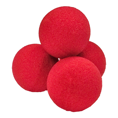 2 inch High Density Ultra Soft Sponge Ball (Red) Pack of 4 from Magic ...