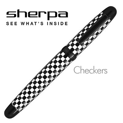Sherpa Checkers Pen (B&W) ( 5041 )