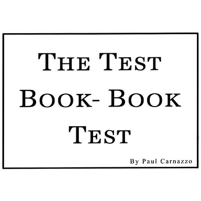 The Test Book - Book Test by Paul Carnazzo and Mental Voyage