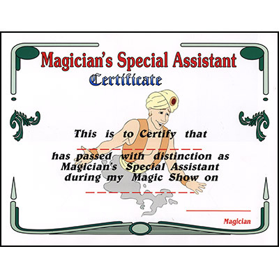 Magician's Assistant Certificate by Uday