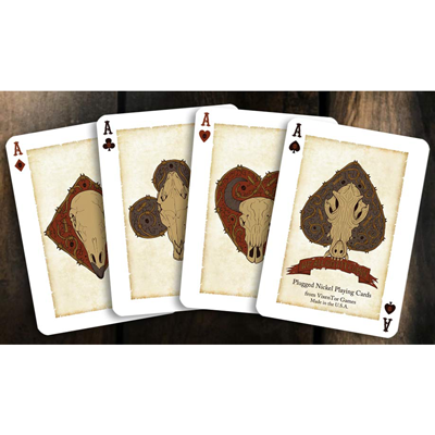 Plugged Nickel Playing Cards (Wanted Poster) by Matt Drake