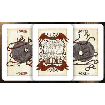 Plugged Nickel Playing Cards (Wanted Poster) by Matt Drake