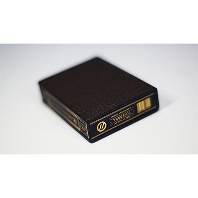 LN Leather playing card Guard (Brown) by LectureNote