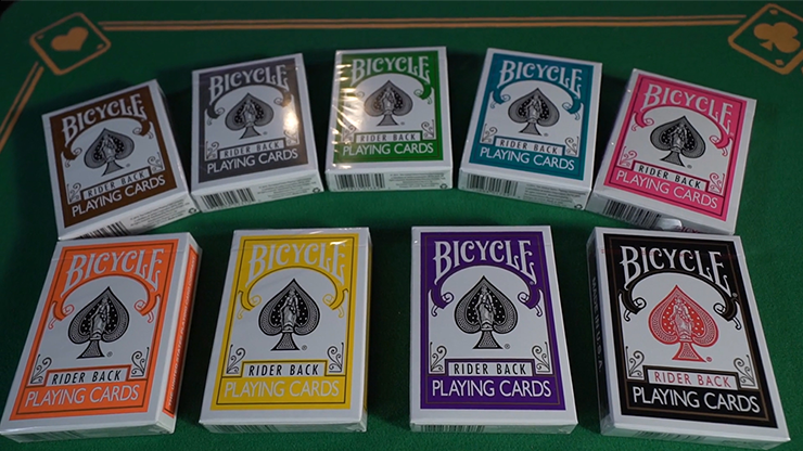 Paper Bicycle Rider Back Brown Color playing cards deck Collectibles