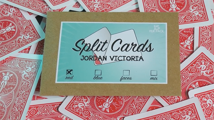 Split Cards 15 ct. (Red) by PCTC