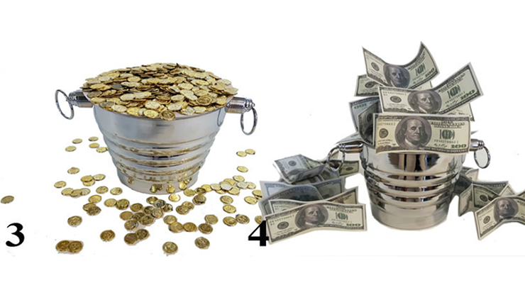 Coin Bucket (3 Times) by Tora Magic