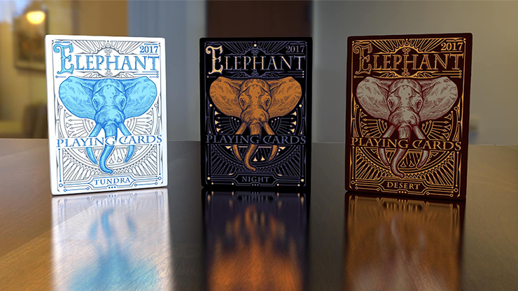 Limited Edition Elephant Playing Cards (Night)