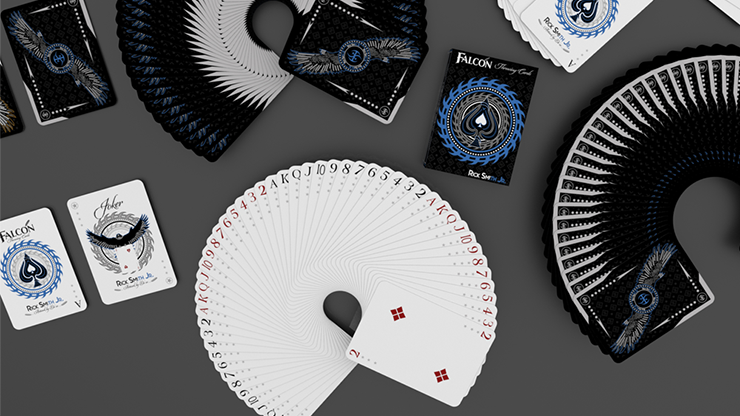 Silver Falcon Throwing Cards by Rick Smith Jr. and De'vo