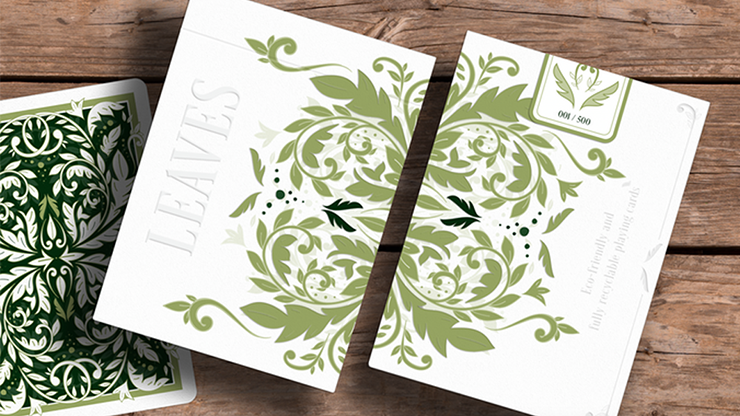 Leaves Collector's (White) Playing Cards by Card House Company