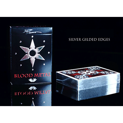 Limited Edition Blades Blood Metal Playing Cards by Handlordz, LLC