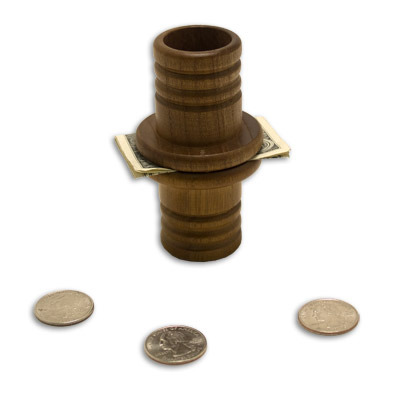 Coin Tube (Wood) by Mikame