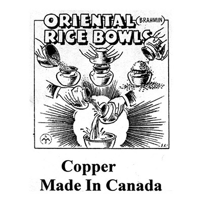 Oriental Rice Bowls Copper by Morrissey Magic