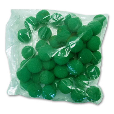 1.5 inch Super Soft Sponge Balls (Green) Bag of 50 from Magic By Gosh GRE