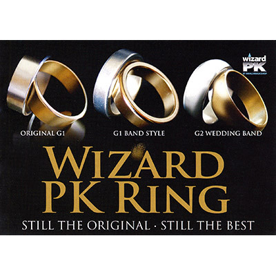 Wizard PK Ring Original (FLAT, GOLD, 25mm, Extra Large) by World Magic Shop