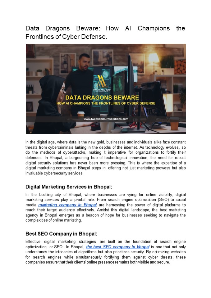 PPT – Data Dragons Beware: How AI Champions the Frontlines of Cyber ...