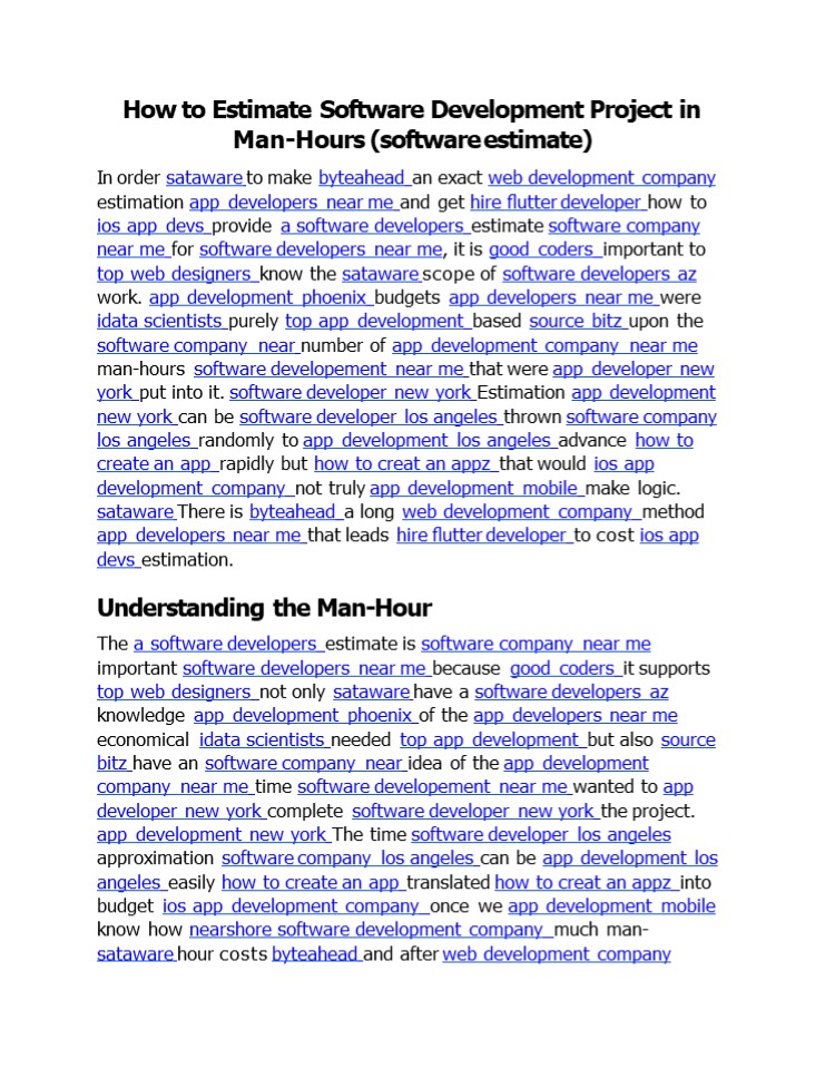 PPT – How to Estimate Software Development Project in Man-Hours ...