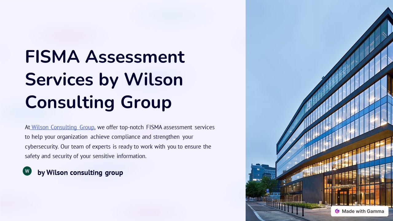 PPT – FISMA ASSESSMENT SERVICES PowerPoint presentation | free to ...