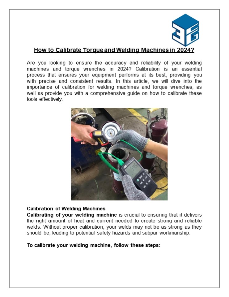 PPT – How to Calibrate Torque and Welding Machines in 2024? PowerPoint ...