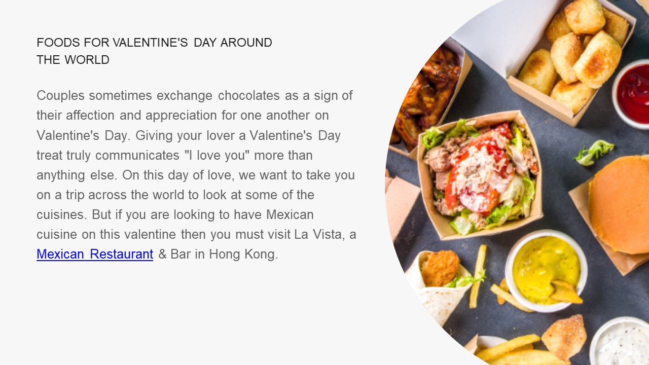 Foods for Valentine's Day Around the World presentation | free to download