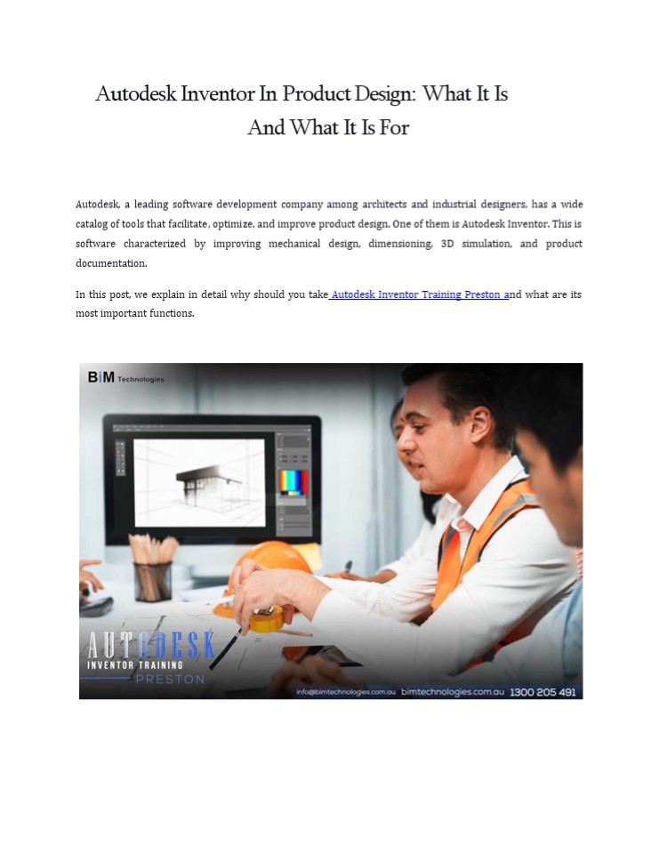 Autodesk Inventor In Product Design: What It Is And What It Is For ...