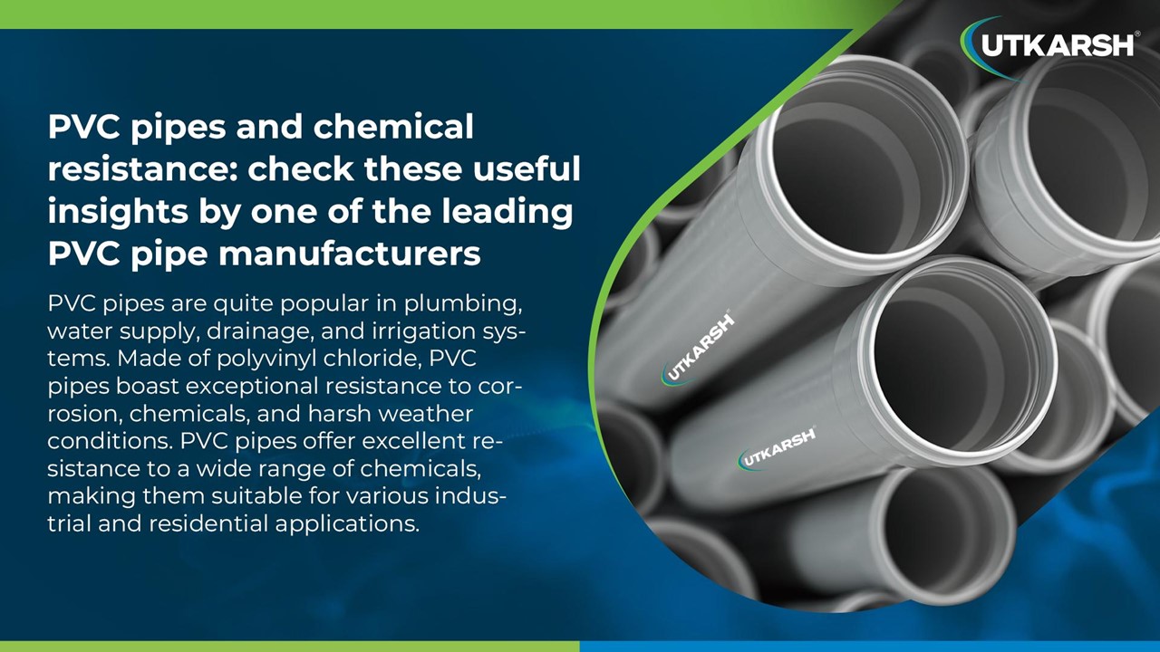 PVC pipes and chemical resistance: check these useful insights by one ...