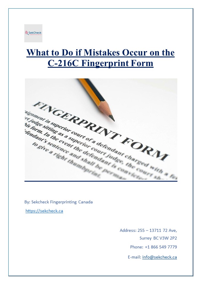 What to Do if Mistakes Occur on the C-216C Fingerprint Form ...