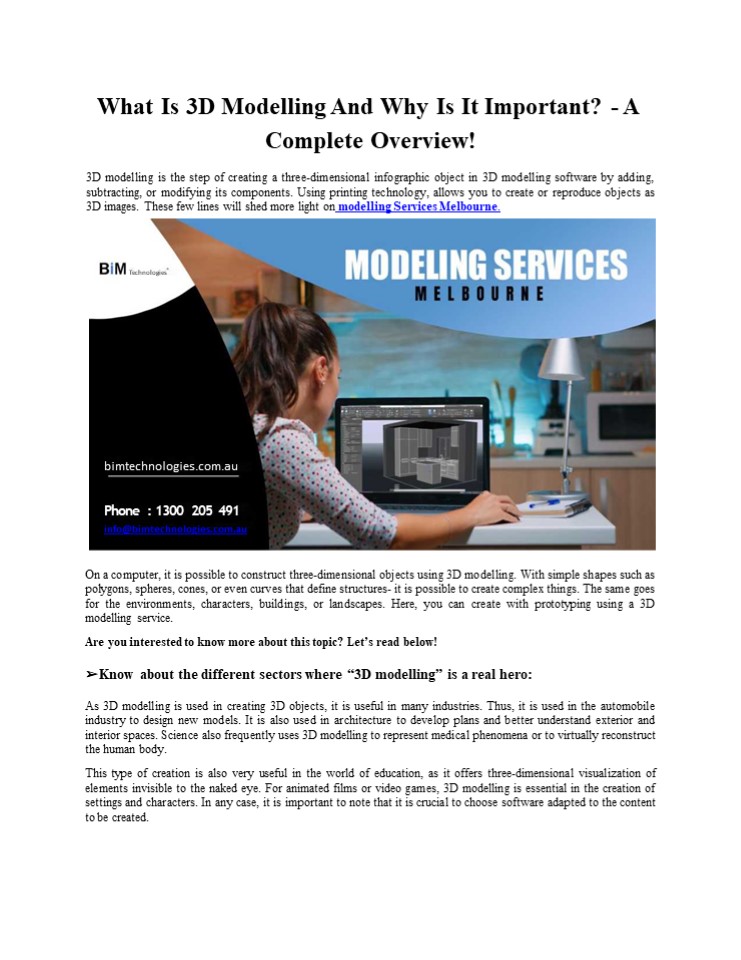 What Is 3D Modelling And Why Is It Important? - A Complete Overview ...
