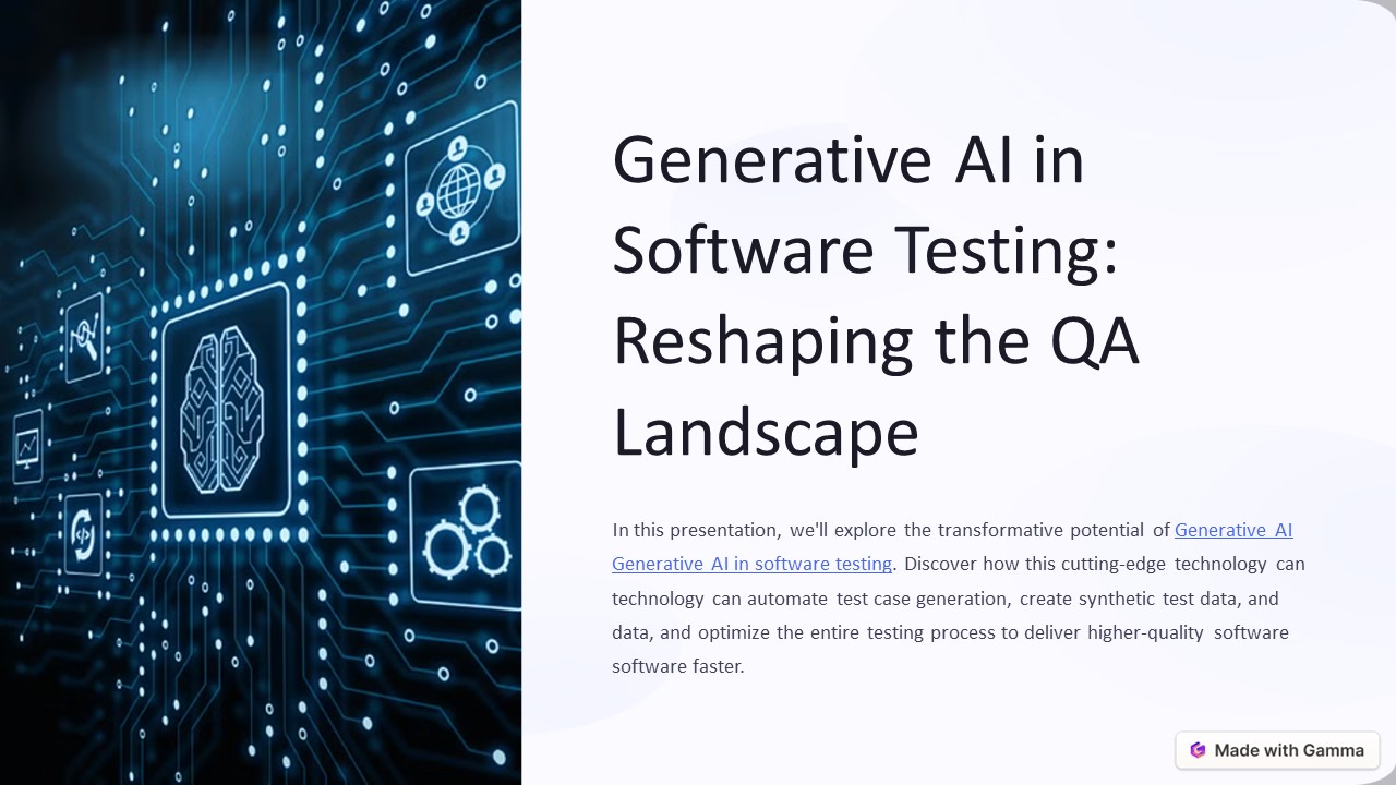 Generative AI for Testing - Gen AI in Software Development | V2Soft ...