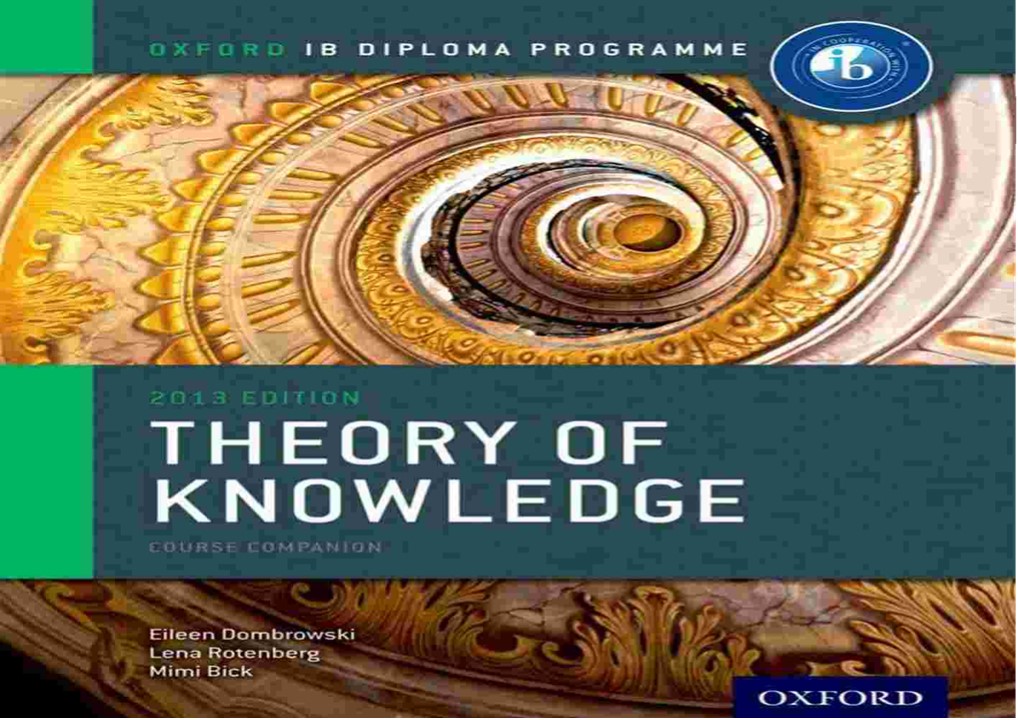[PDF⚡READ ONLINE] IB Theory of Knowledge Course Book: Oxford IB Diploma ...
