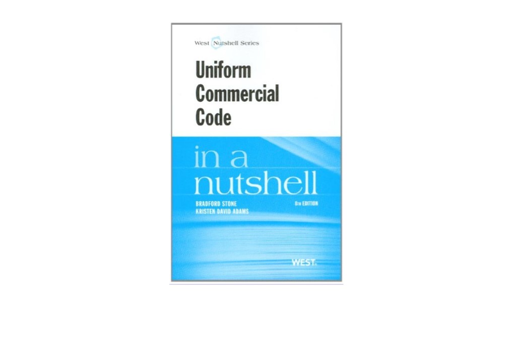 Download Uniform Commercial Code in a Nutshell (Nutshells) 8th Edition ...