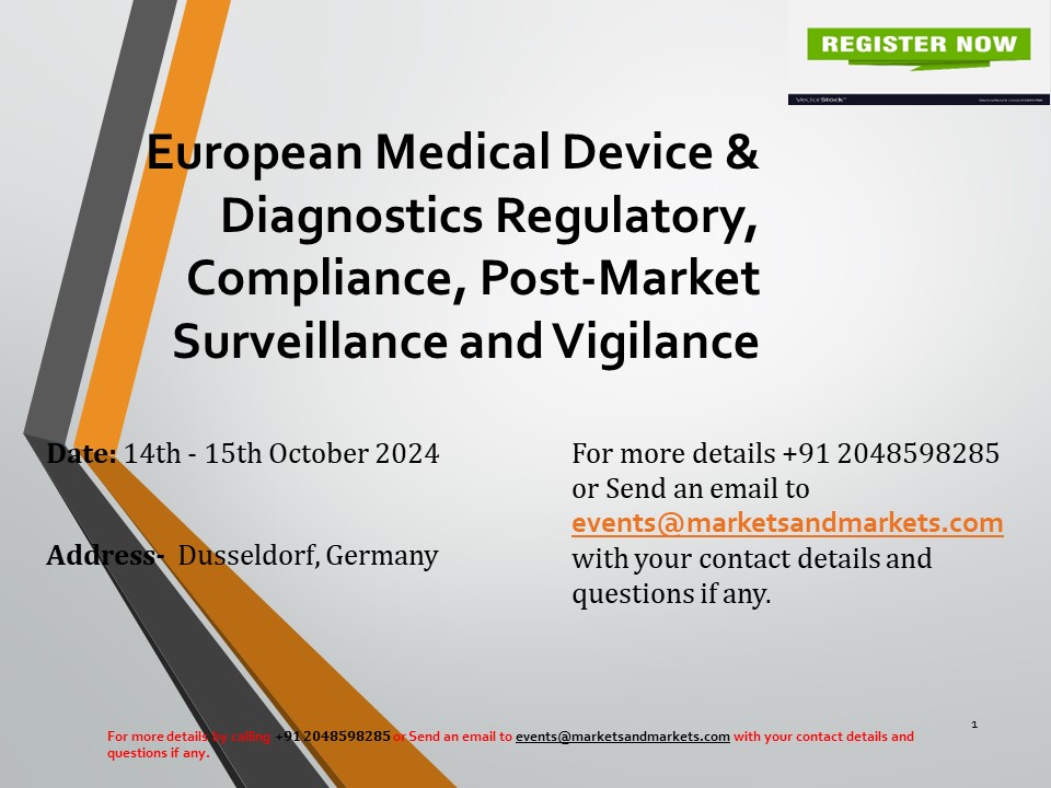 European Medical Device & Diagnostics Regulatory, Compliance, Post ...