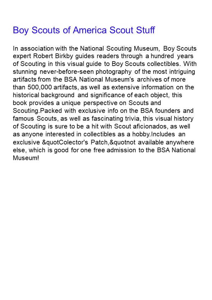 ⚡PDF Boy Scouts of America Scout Stuff presentation | free to download