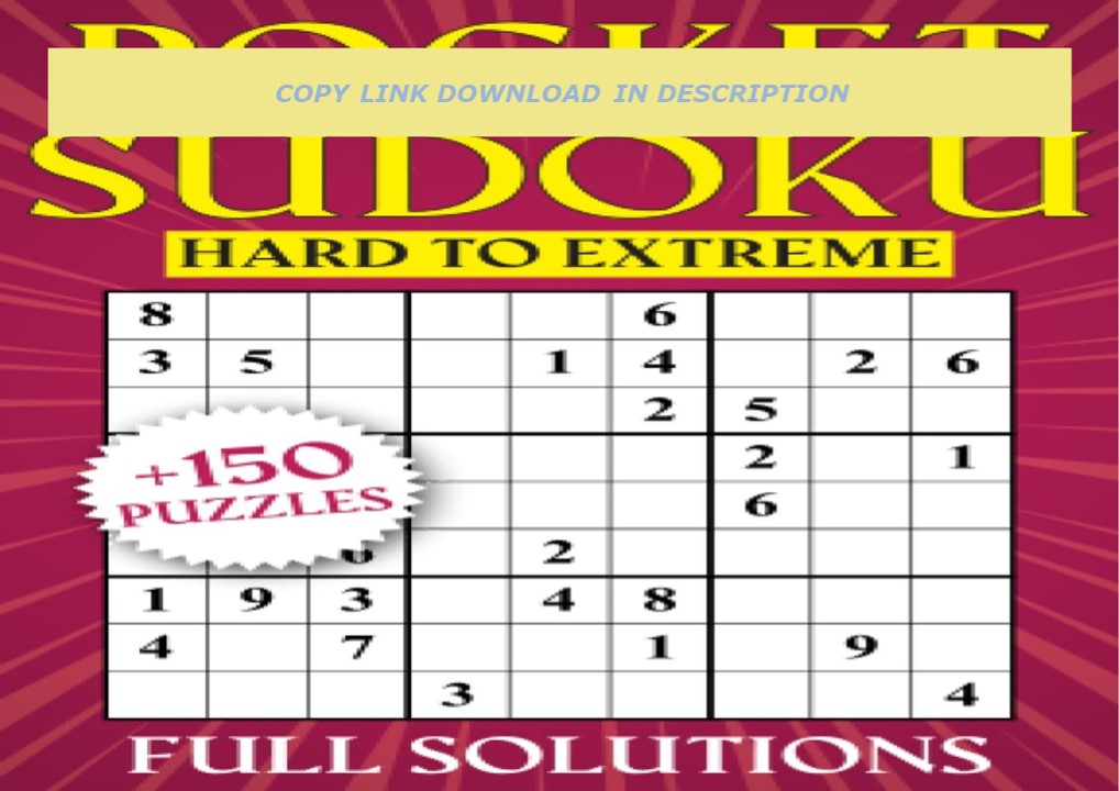 PPT – [PDF] READ⚡ Pocket Sudoku Puzzles for Adults: Challenging Sudoku ...