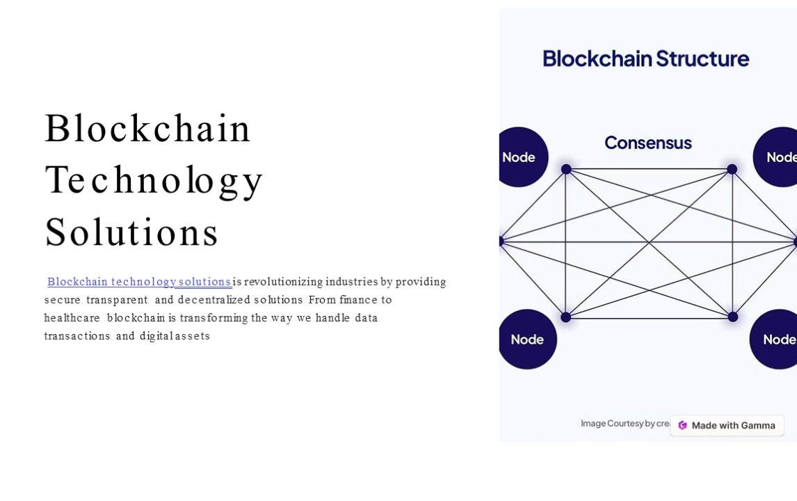 Blockchain technology solutions - use of blockchain technology ...