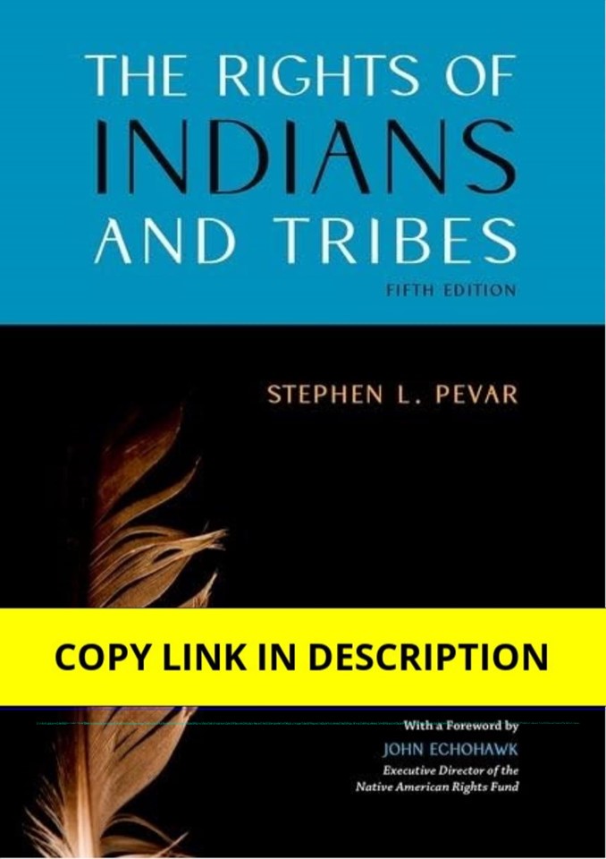 PPT – Download (PDF) The Rights of Indians and Tribes 5th Edition ...