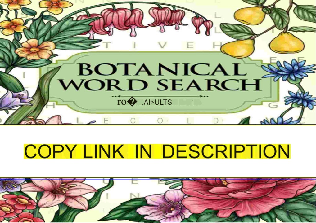 PPT – get [PDF] Download Botanical: Word Search Puzzles for Adults of ...