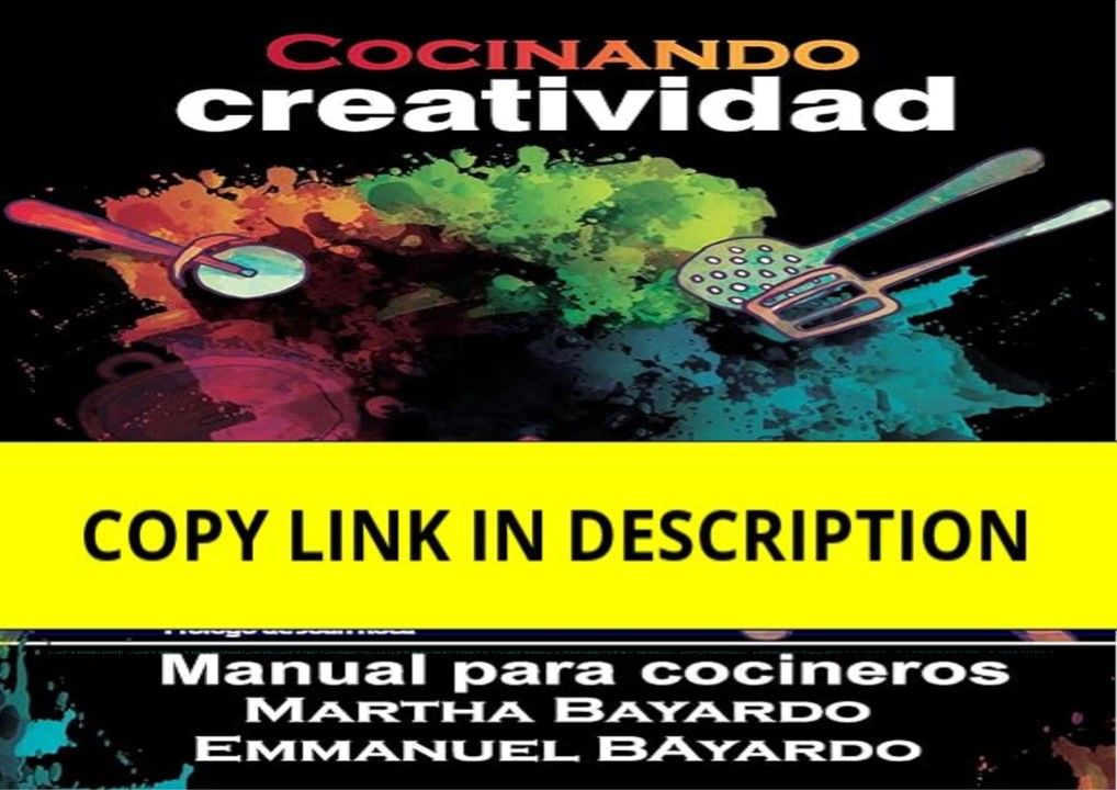Pdf⚡️(read ️online) COCINANDO CREATIVIDAD: Manual para cocineros ...