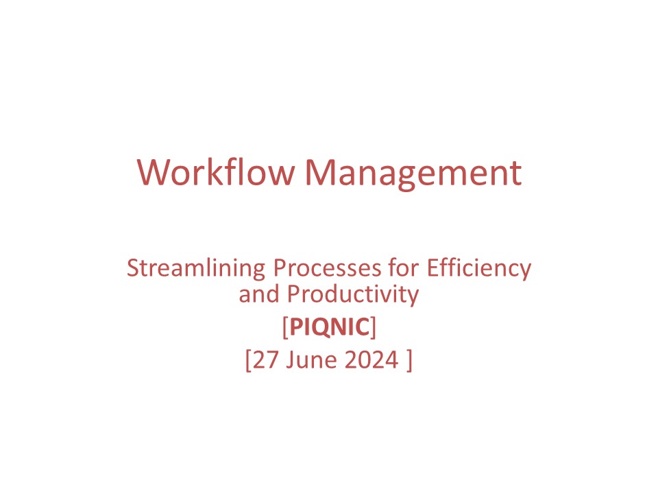 Ppt Workflow Management Streamlining Processes For Efficiency And Productivity Powerpoint